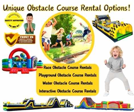 Obstacle Course Rentals | 3 Monkeys Inflatables | Centrla PA