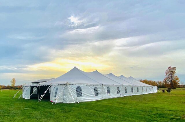 Tent Rentals - 40 x 120 pole tent layout - Party Dreams Wedding & Event ...